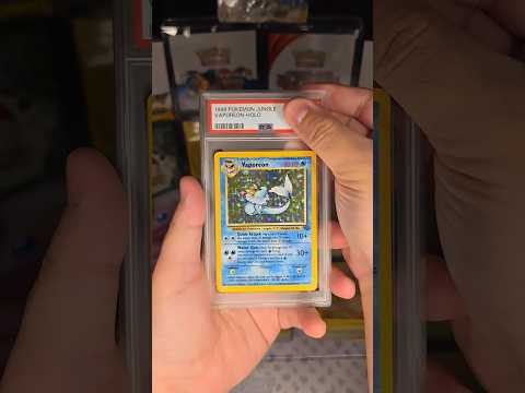 $60 Pokemon Card 😁 1999 Jungle Vaporeon Holo #pokemon #tcgcommunity #pokemoncards #pokemontcg