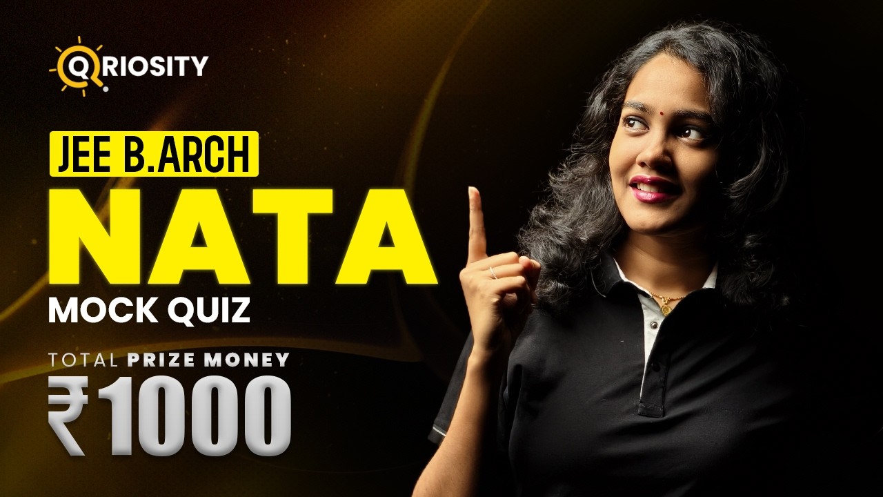 QRIOSITY 135 | JEE B.ARCH , NATA  EXAM LIVE QUIZ🏛️