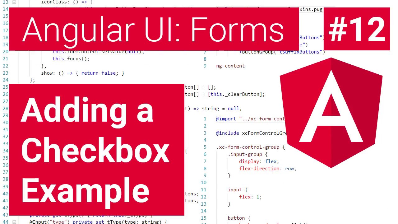 Adding a Checkbox Example #12 - Angular User Interface Projects