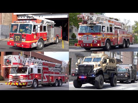 Best of All Time! - Fire Trucks, Ambulances & Police Responding Compilation - 100K Subs Special