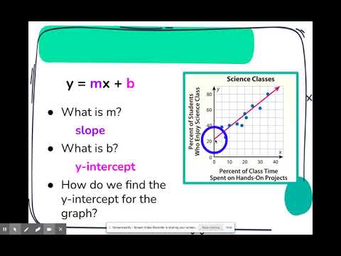 Scatter plot: Finding slope