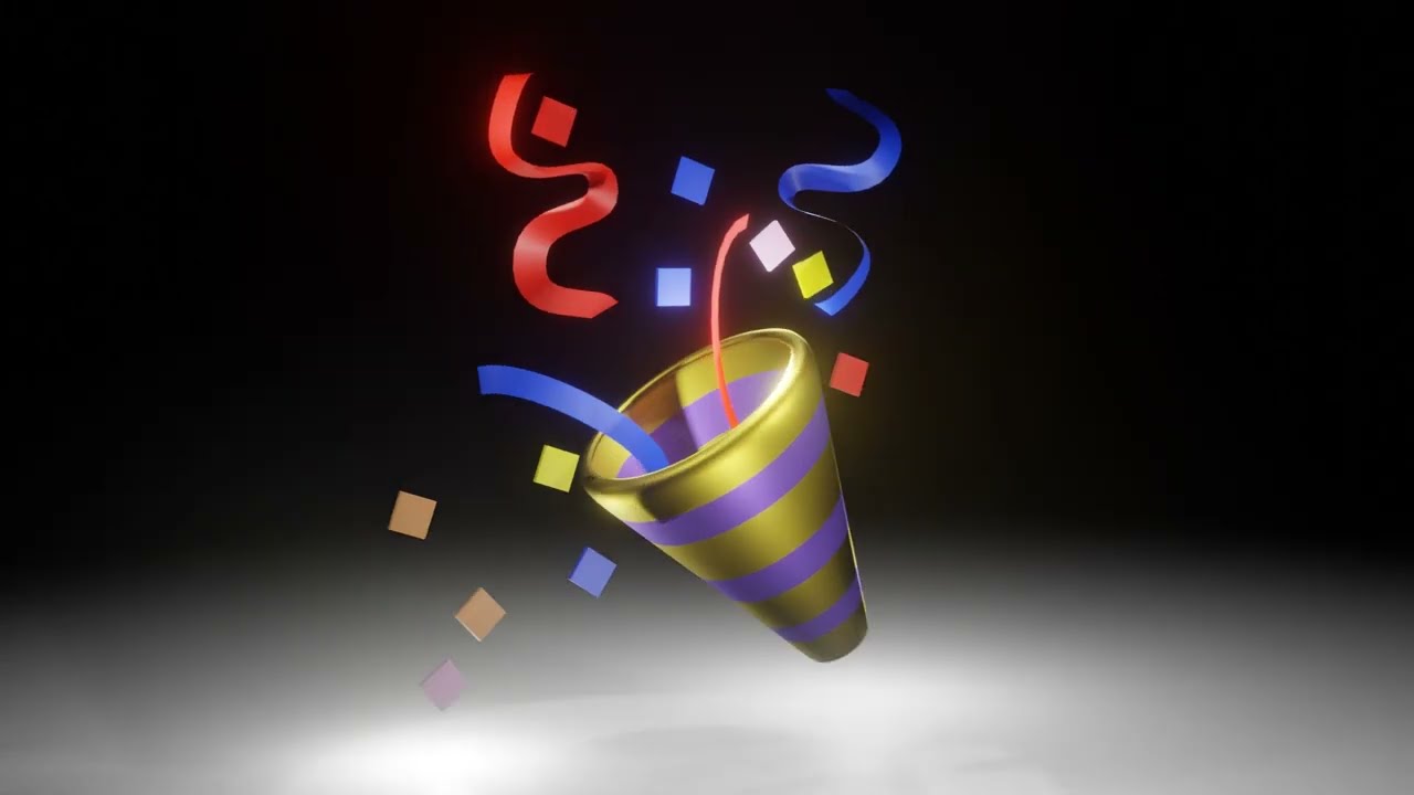 3D Party Popper Emoji