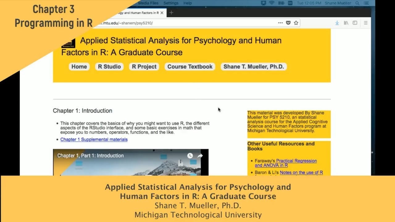Chapter 3: Simple programming concepts in R