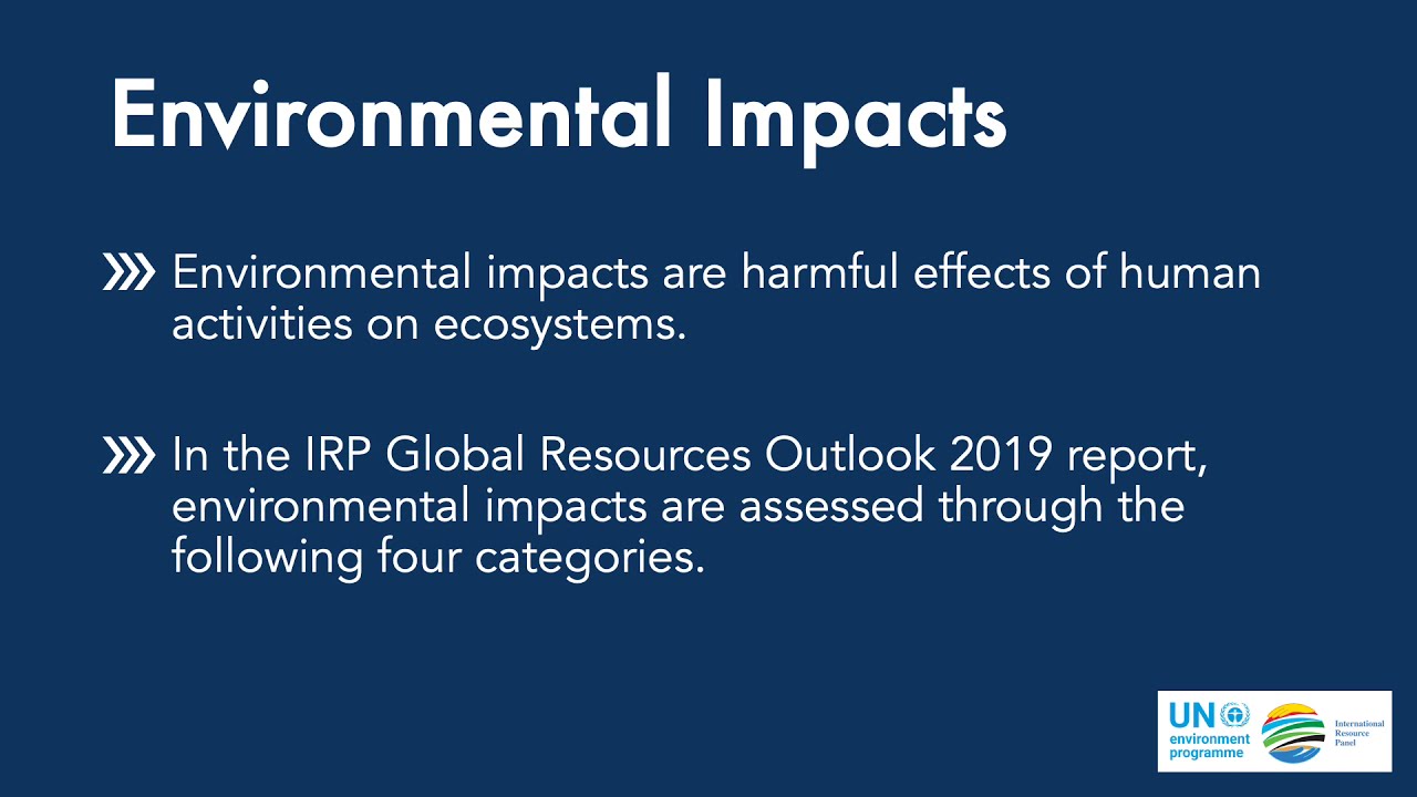 What are Environmental Impacts? - Resource Efficiency Dictionary