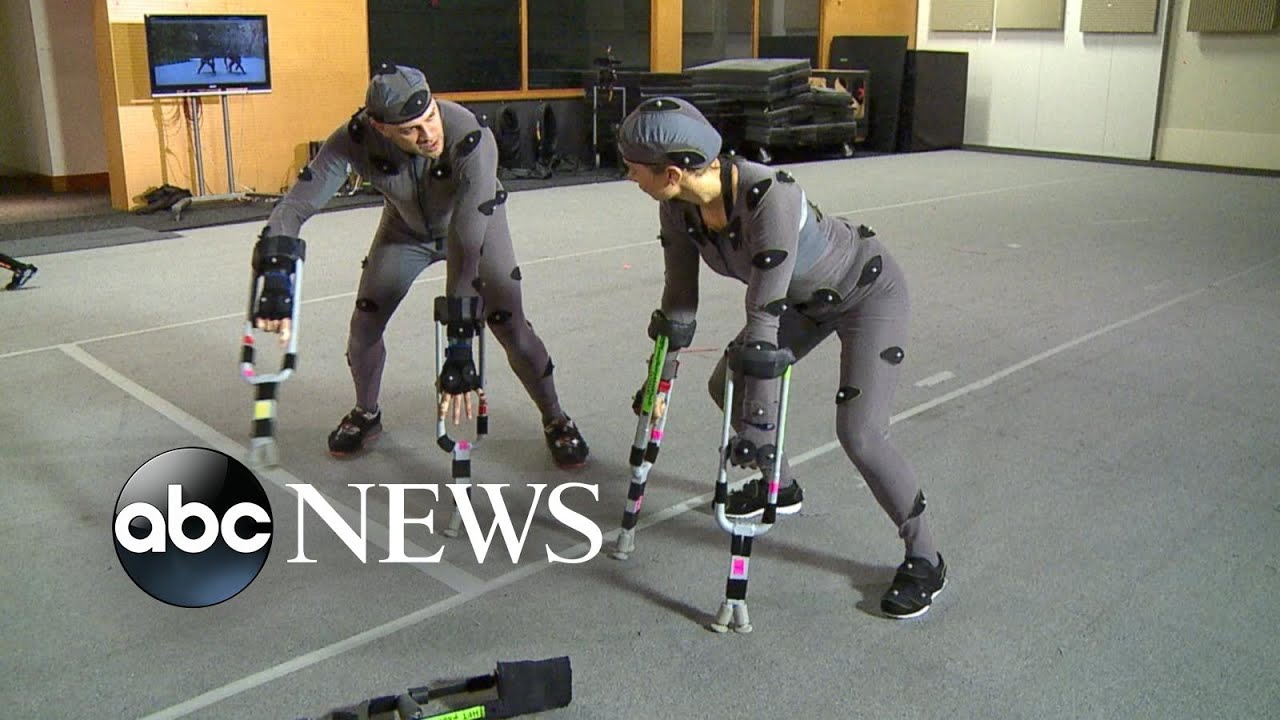 Watch Ginger Zee transform into a primate using motion capture technology