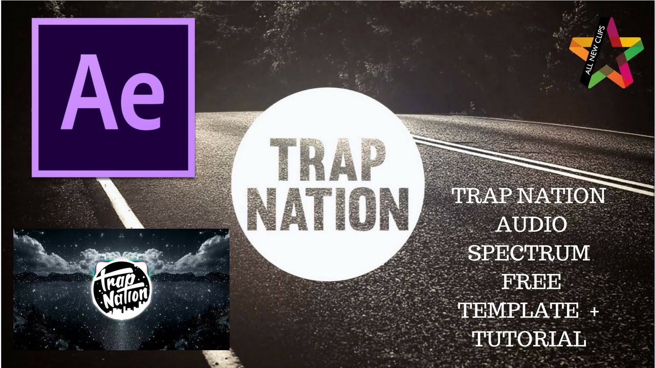 Trap Nation  Audio Spectrum  Free Template  + Tutorial | Adobe After Effects 2016