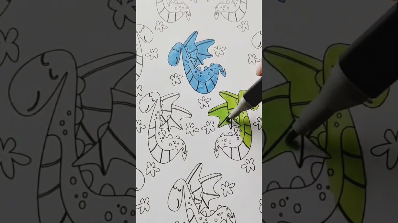 Dinosaur coloring pages #DinosaurColoringBook #ColoringTime #ColoringForKids #DinoLover