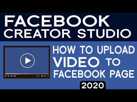 How to use facebook creator studio to upload video | Video Upload with facebook creator studio 2020