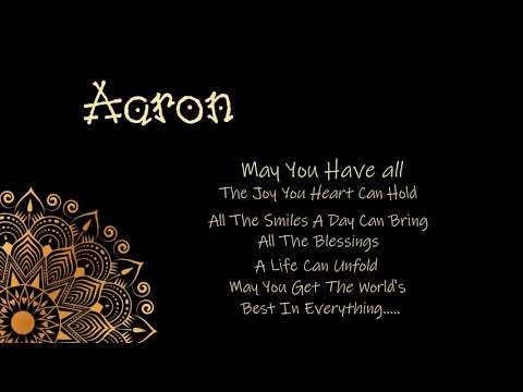 Aaron Name Meaning With Birthday Message
