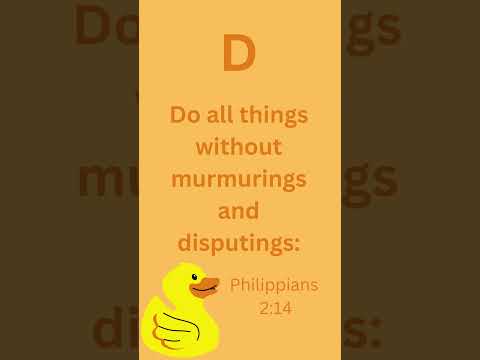 ABC BIBLE VERSES FOR KIDS - PHILIPPIANS 2:14