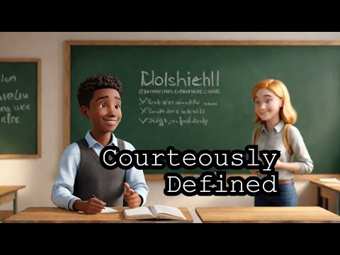 English Vocabulary: courteously (adverb)