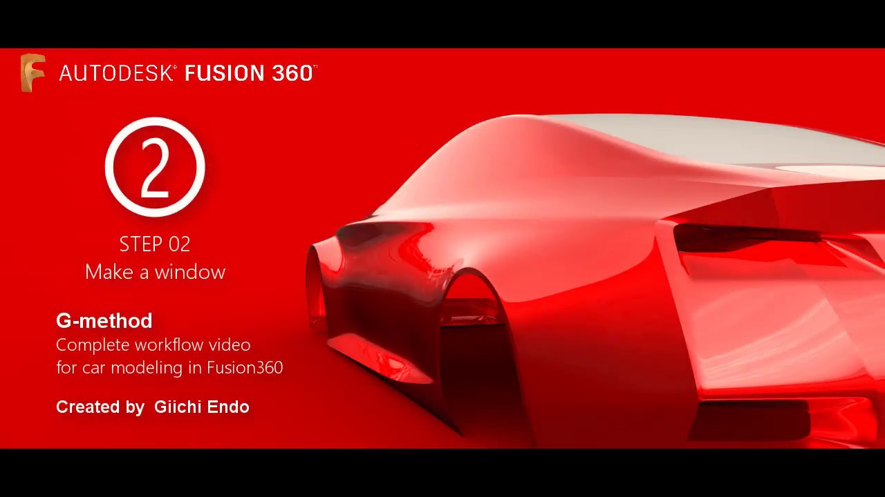Car modeling in Fusin360  2/10 Make a window