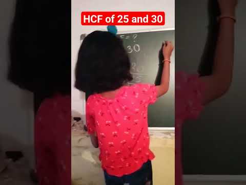 Hcf of 25 and 30 bt niharika #hcf #tution #class1to5 #junior