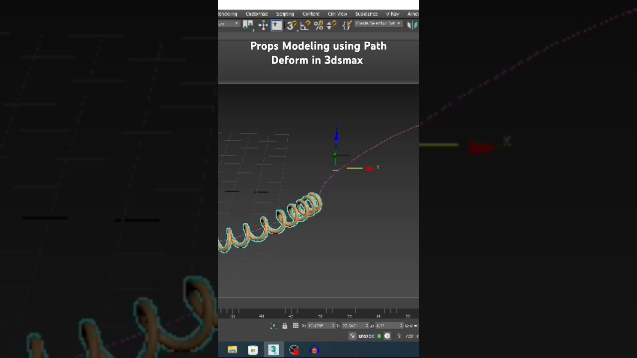 Props Modeling using Path Deform in 3dsmax | How to Model #3d #3dsmax #tutorial