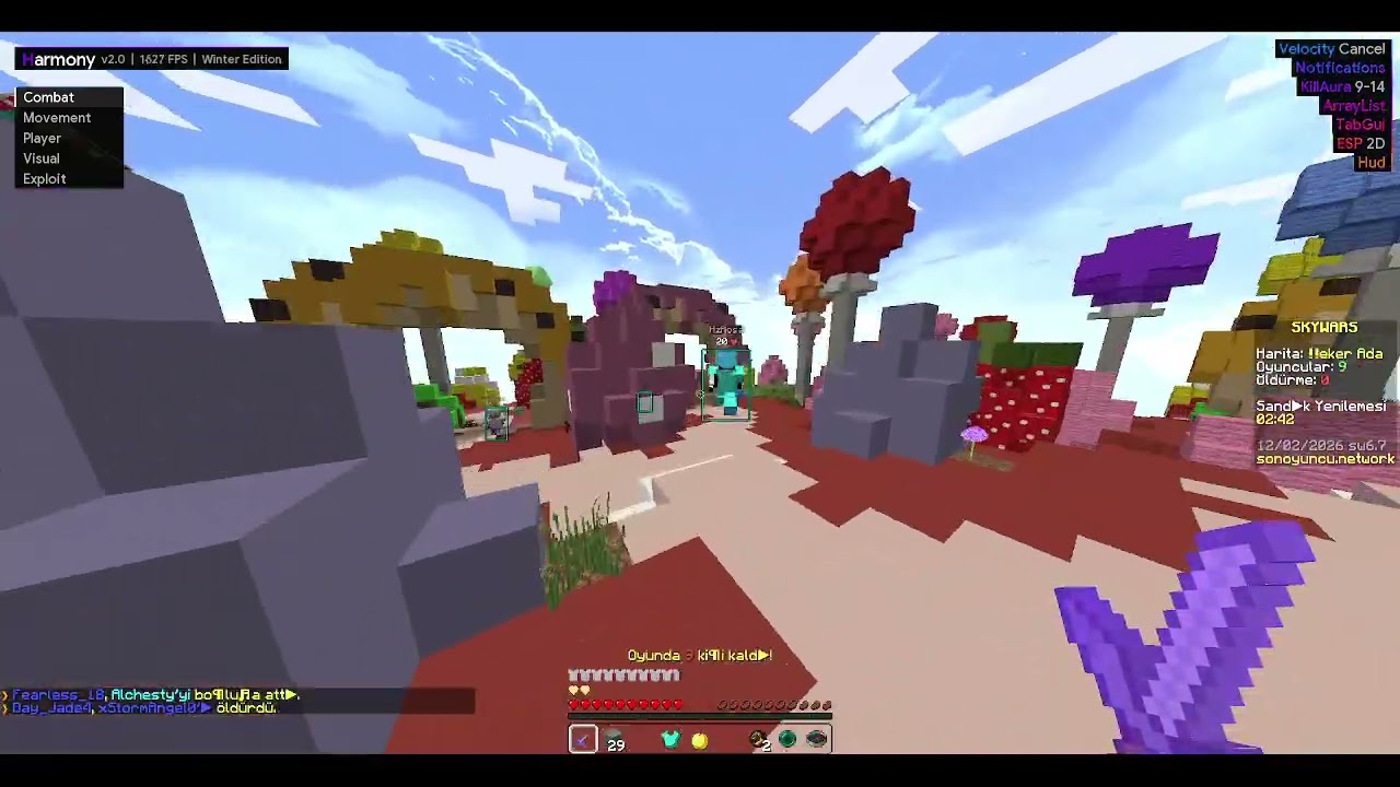 Harmony Client v2.0 | Sonoyuncu Cheat (KillAura,Velocity,Clip, +++)