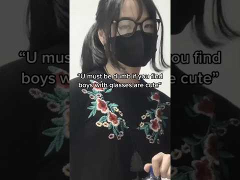 glasses/no glasses? go sub to my channel!๐ช๐ป๐ฆ #kitsunee #wolfcut #anime #meme #relate #asian #fyp