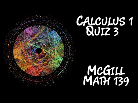 [Calculus] McGill Math 139 - Quiz 3