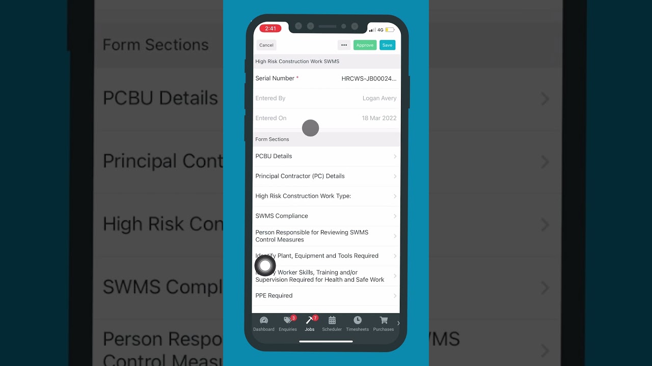 How to email a form from Tradify's mobile app | Tradify Tips