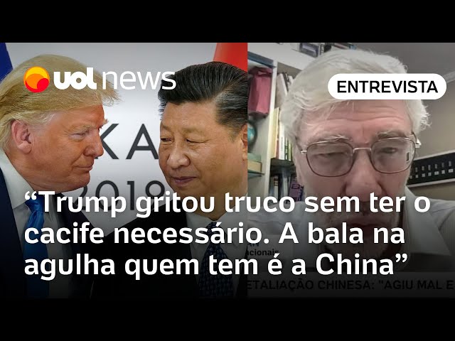 Professor: Trump gritou 'truco' para China sem ter o cacife necessário