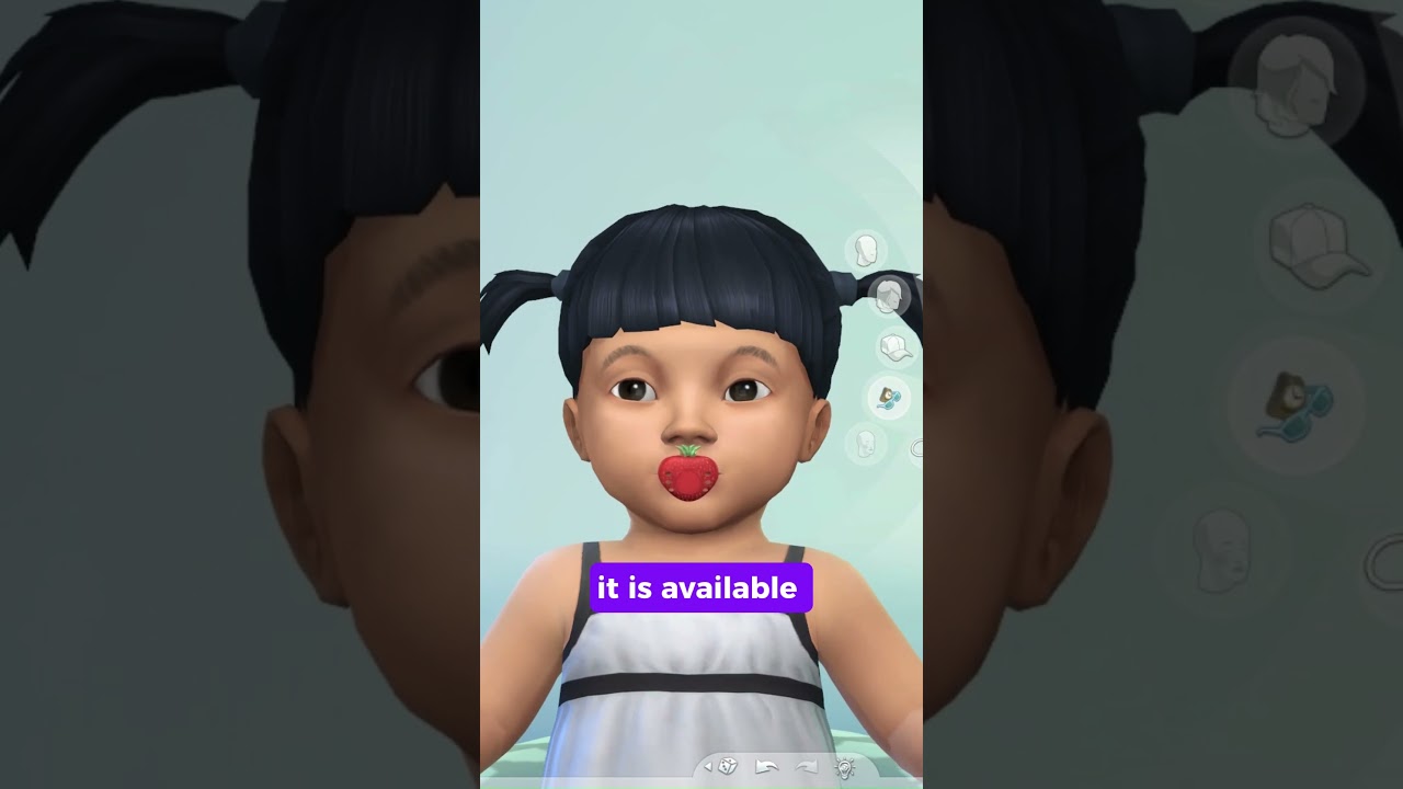 Strawberry Pacifier (Infant) - Sims 4 CC
