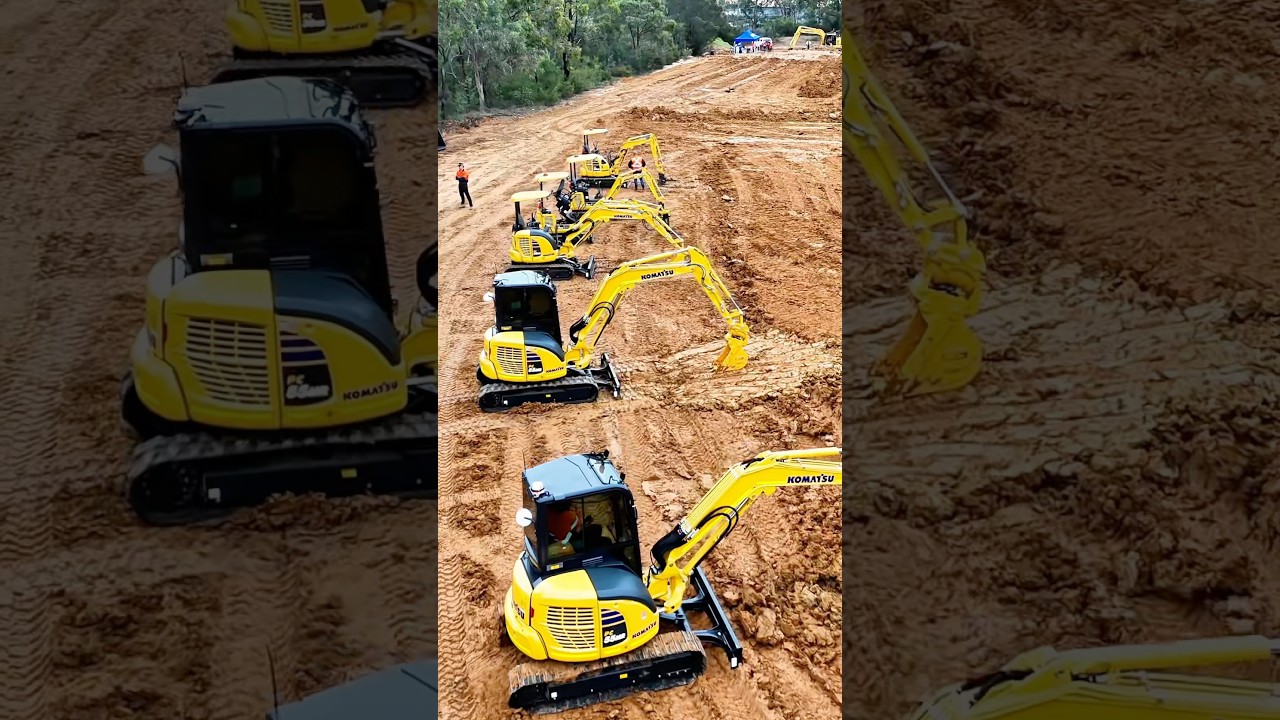 I tested some new Komatsu machines. Look out for my full review videos coming soon.  #earthworkshub