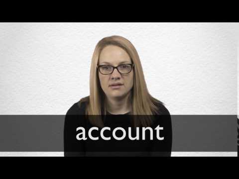 ACCOUNT definition in American English | Collins English Dictionary
