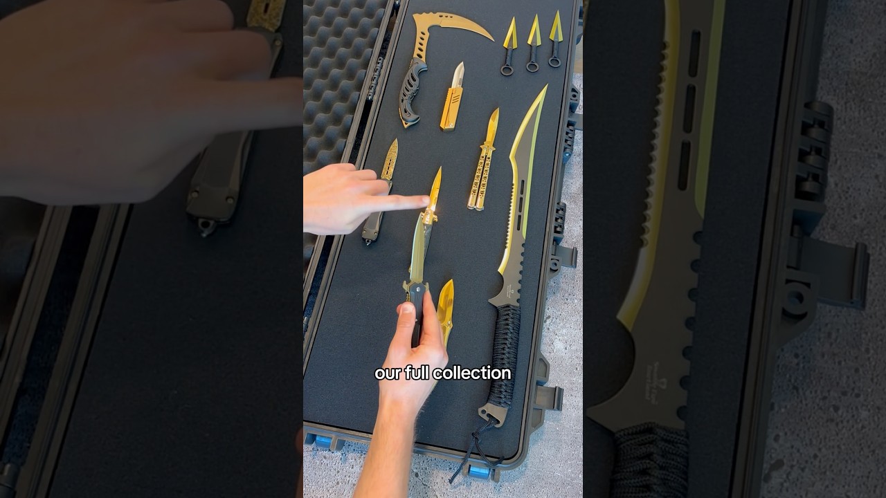 This customer wanted a GOLD mystery crate?! #mysteryknives #knives #unboxing