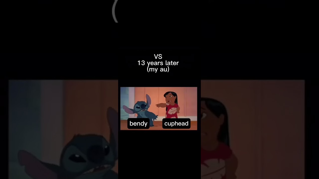 When Bendy and cuphead first met vs 13 years later. (my au)