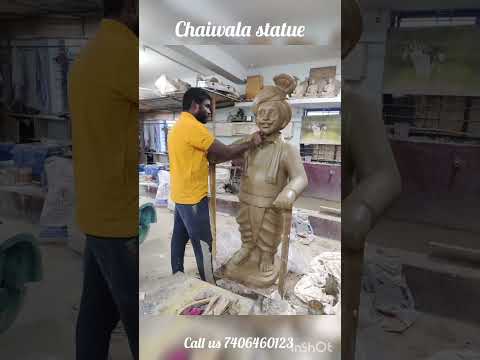 Decorative Statue - Tea Man Statue For Tea Shop Manufacturer from Dharwad