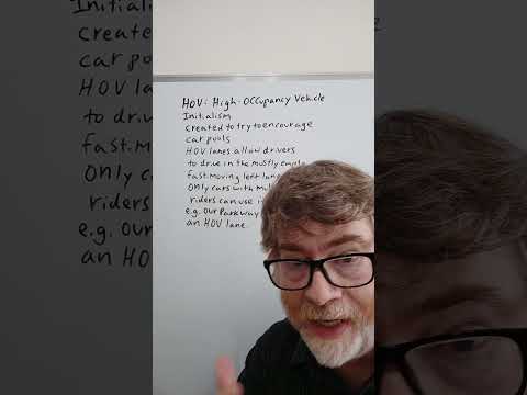Do You Know What the Abbreviation HOV Stands for? English Abbreviation - Tutor Nick P