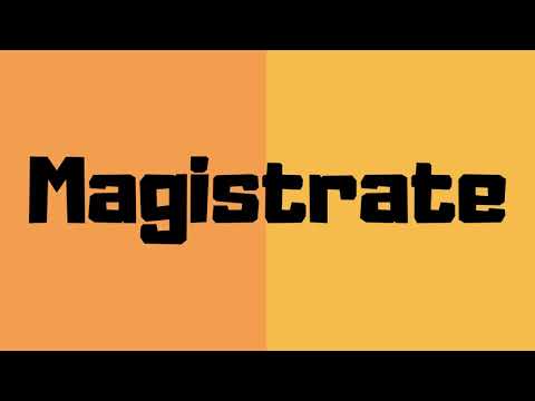 How to pronounce magistrate? magistrate pronunciation