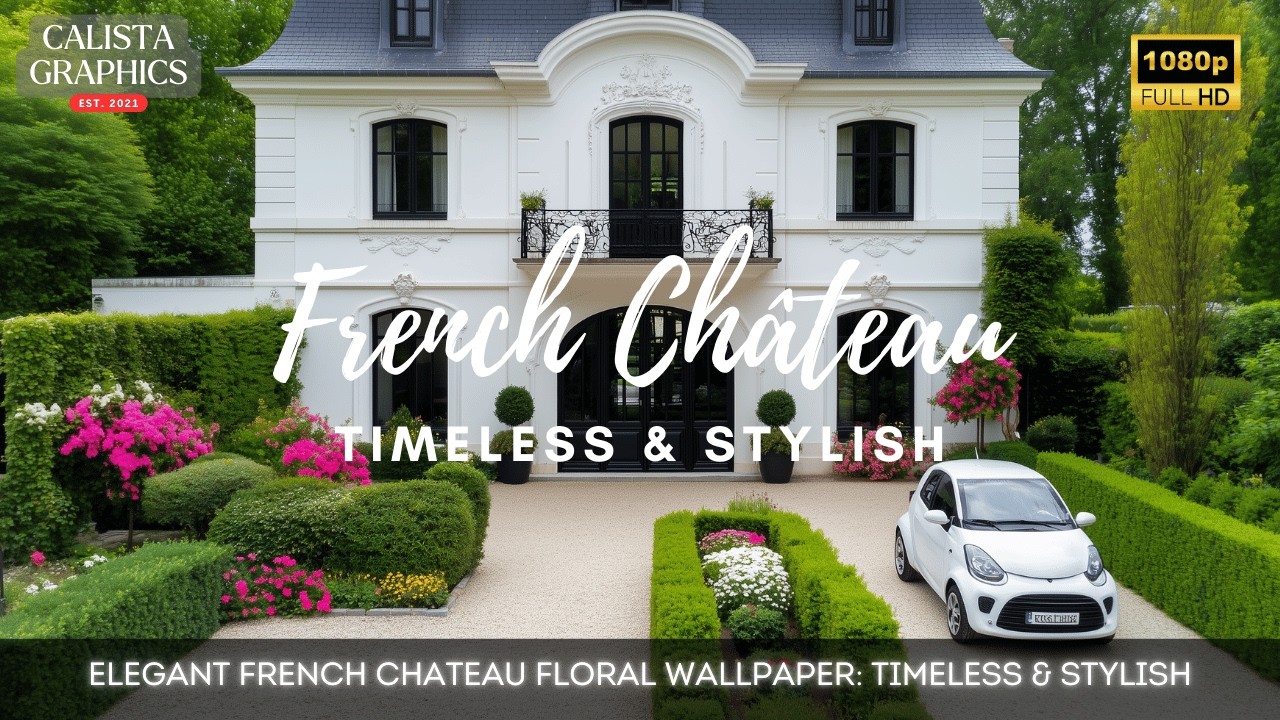 Elegant French Chateau Floral Wallpaper: Timeless & Stylish