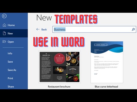 How to Use Document Templates in Microsoft Word - templates in microsoft word.  templates in word