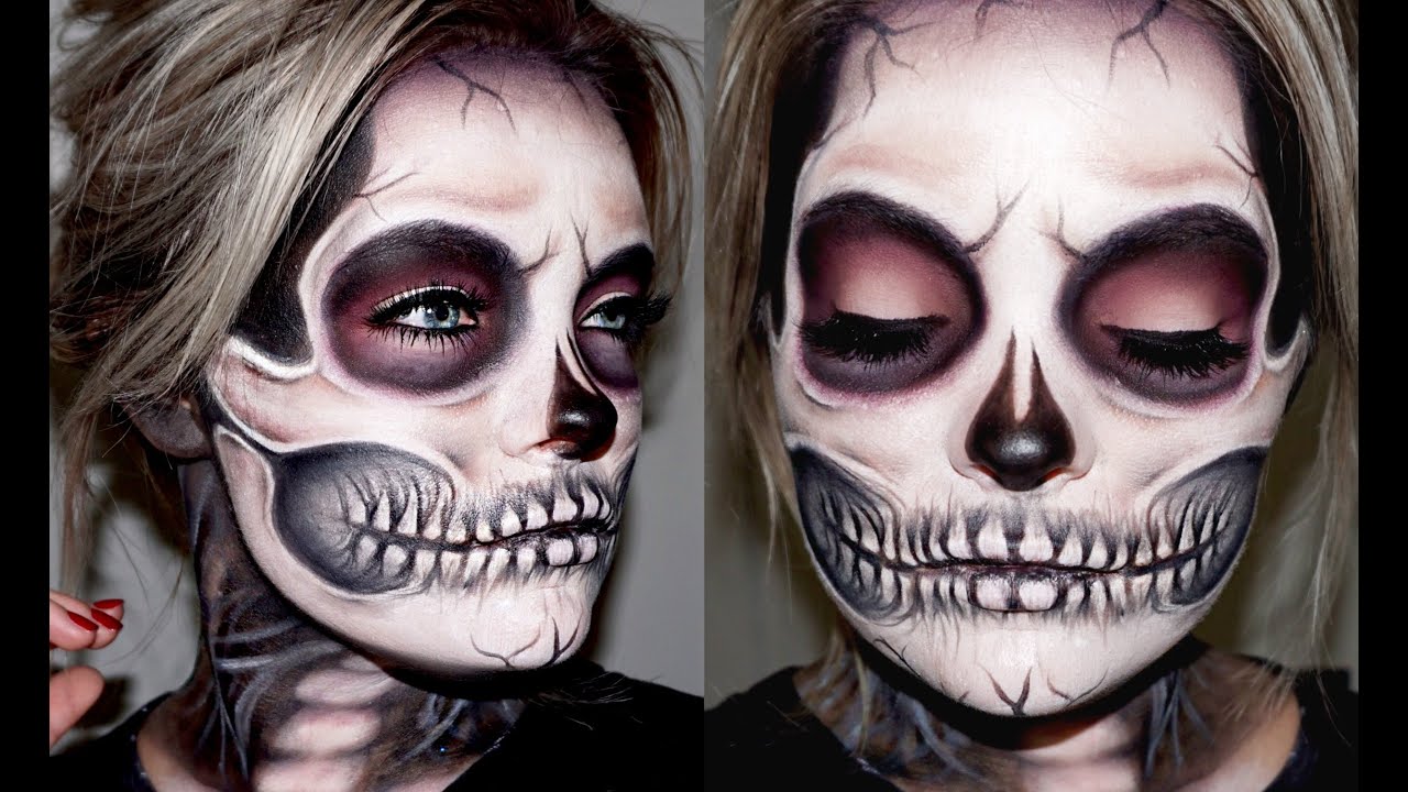 SKELETON / SKULL MAKEUP TUTORIAL | Brianna Fox