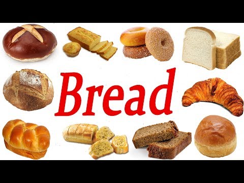 Learn Names of Food in English - List of Breads- (Part-1)