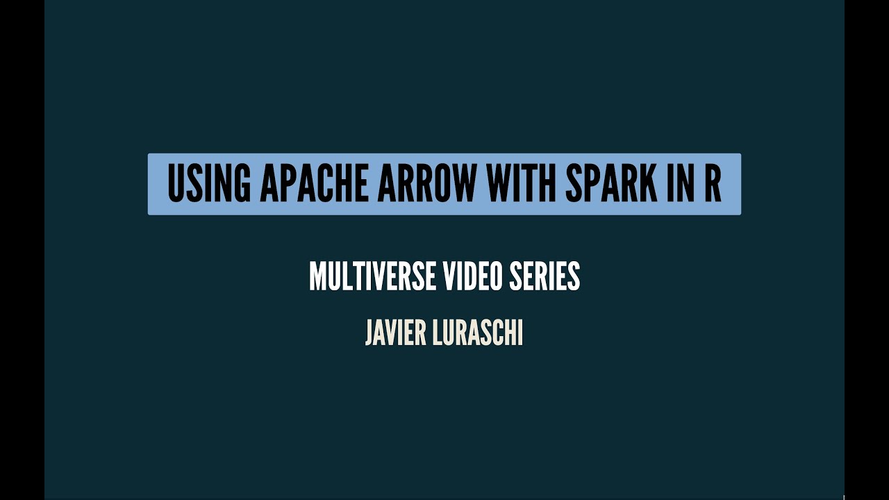 Using Apache Arrow with Spark in R