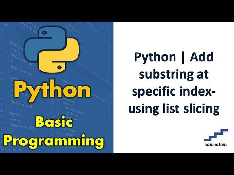 Python | Add substring at specific index-using list slicing