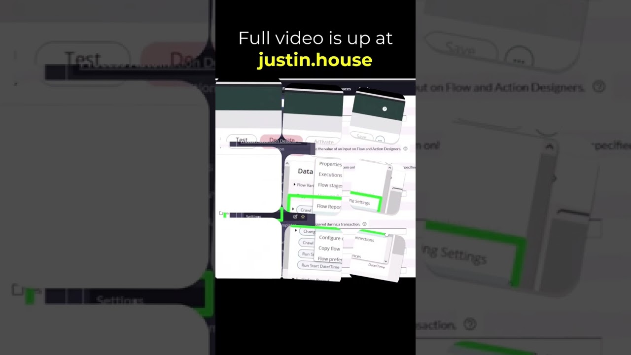 Flow Designer Reporting Settings