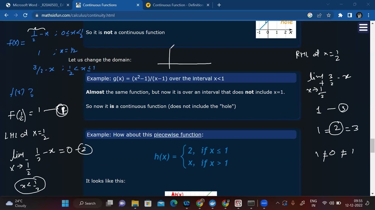 1.8 Continuous Functions || Calculus using Python for Data Science