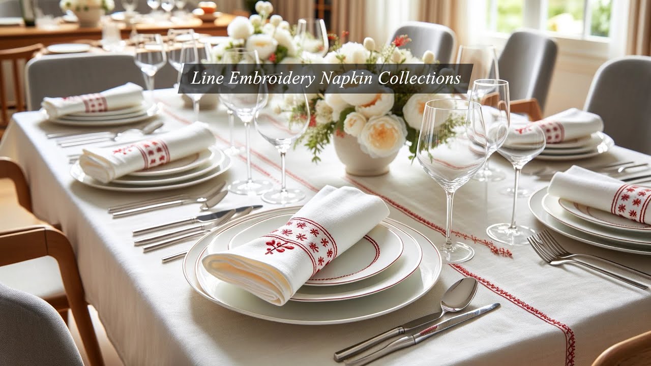 Embroider Dinner Napkins for Weddings - Why Choose These Napkins? - Table Setting Ideas