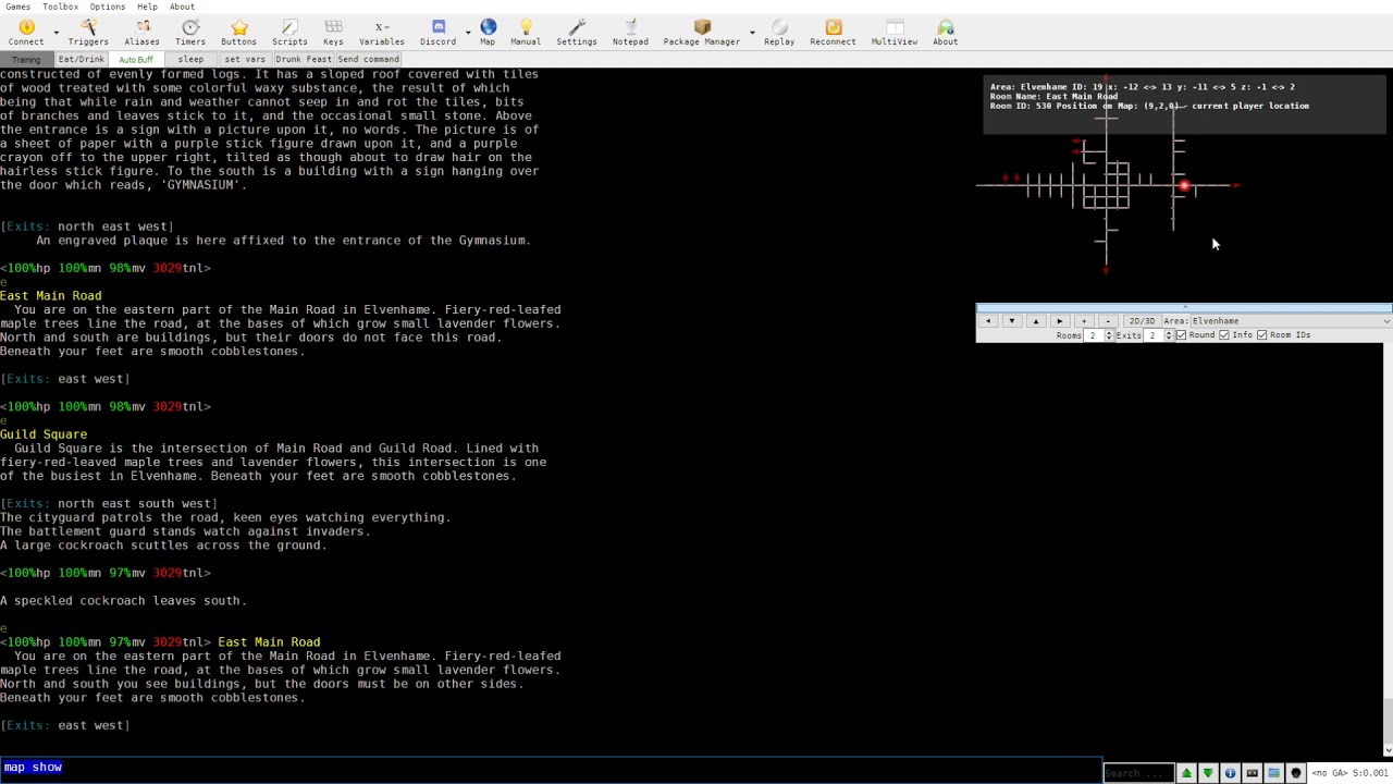 Mudlet Mapper Speedwalk example