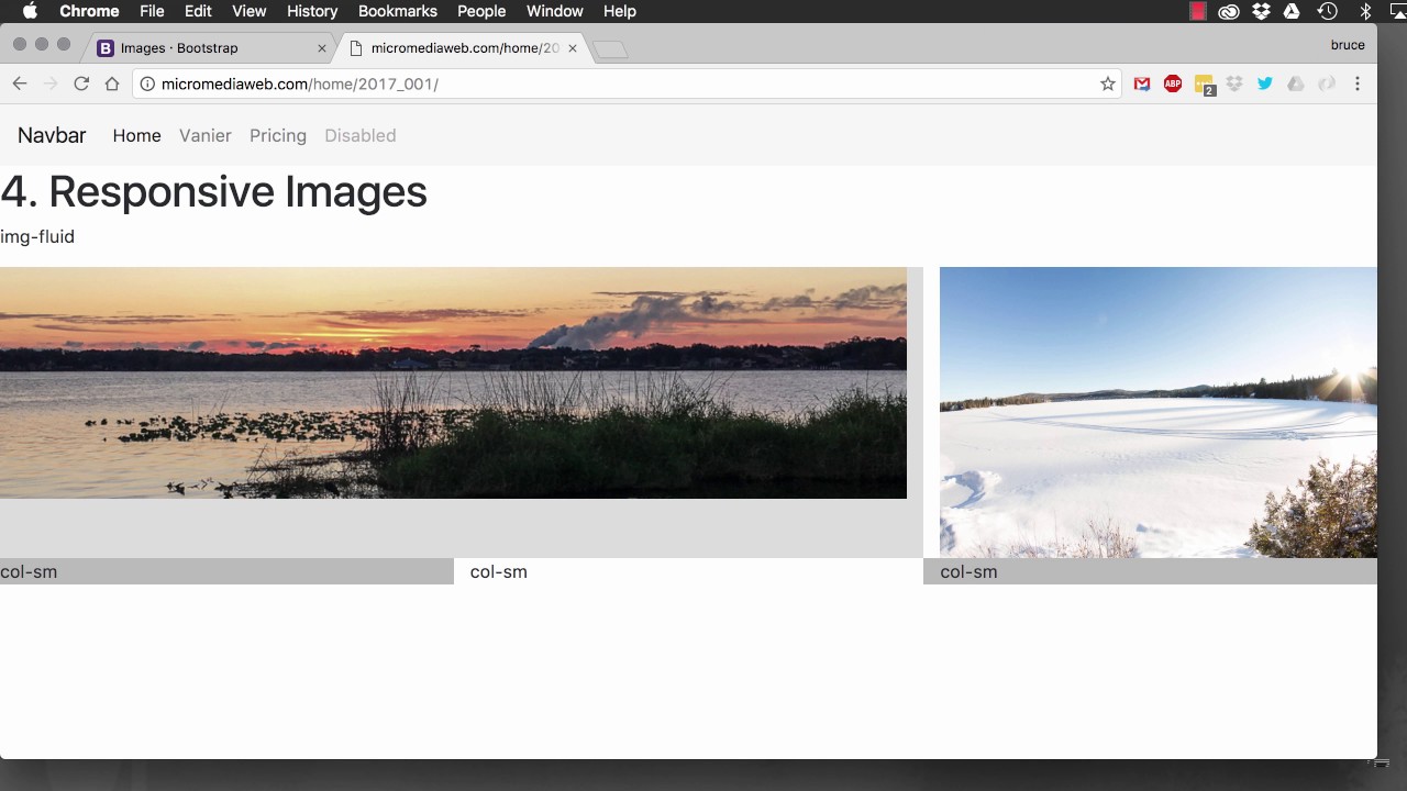 Bootstrap 4: images