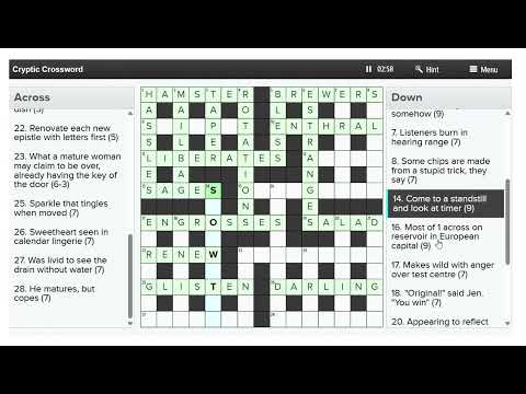 Can this Cryptic Crossword be solved in 5 minutes?