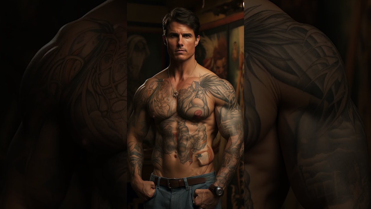 Men Tattooed Muscular Masculine Dominant AI Generated | Skrux - You&Me #music #AIGenerated #shorts#1