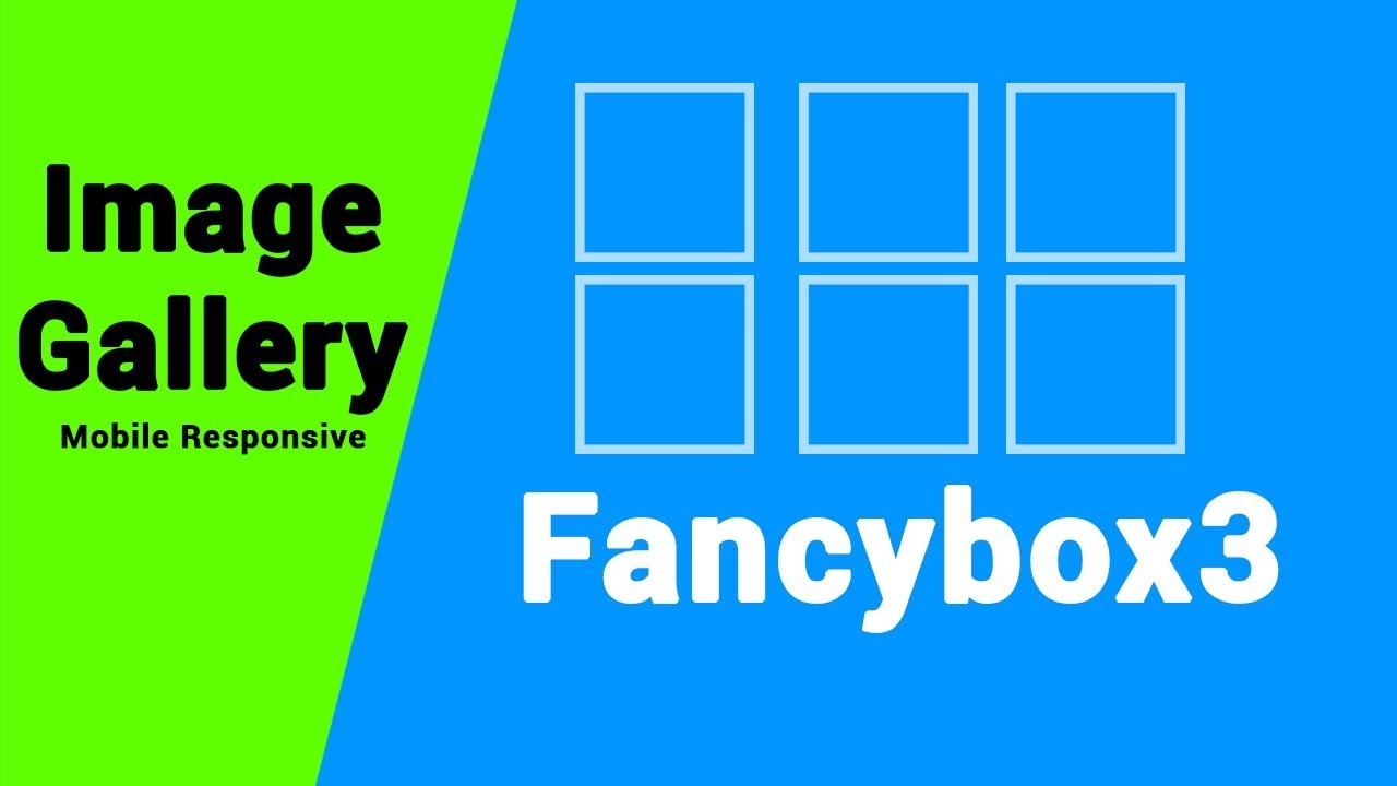 Jquery Tutorial | Image Gallery  Using Fancybox 3