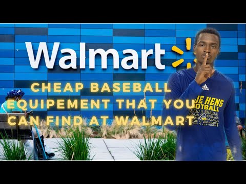 Cheap baseball equipment that you find at Walmart⚾️