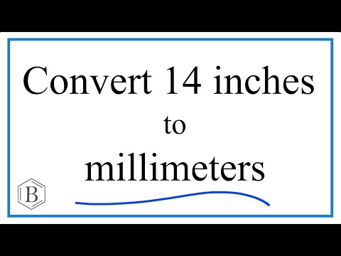 Convert 14 Inches to Millimeters