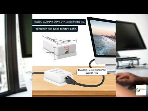 Review - VCELINK Cat6 RJ45 Surface Mount Box Shielded 1-Port, Compatible with UTP Cat6/Ca