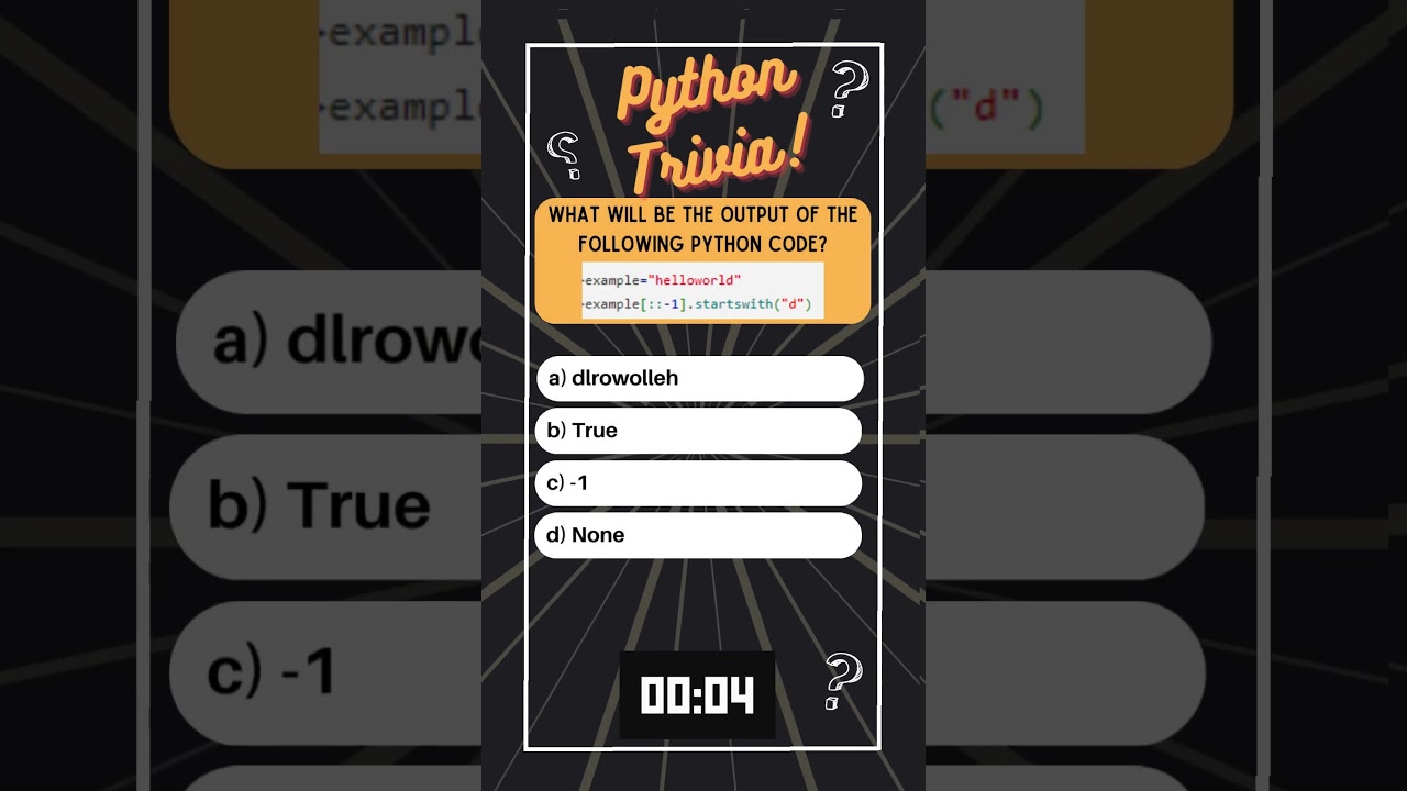 Python Trivia   String 19 #coding #python #techcommunity #shorts #trending #viral #datascience