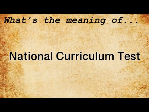 National Curriculum Test Meaning : Definition of National Curriculum Test